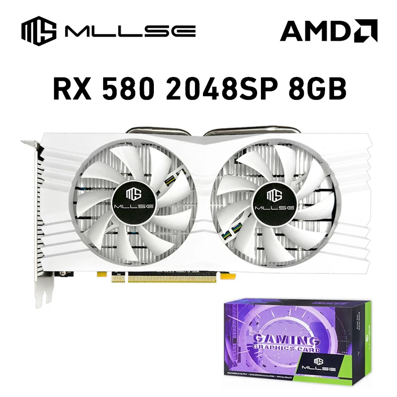 MLLSE-Graphics-Card-AMD-Radeon-RX-580-8GB-GDDR5-256-bit-2048SP-PCIe-3-0 ...