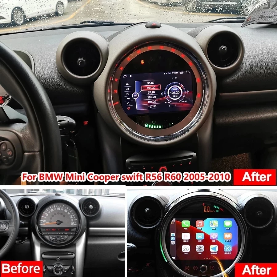 9" Android 10 Car Radio Multimedia Player For Bmw Mini Cooper ...