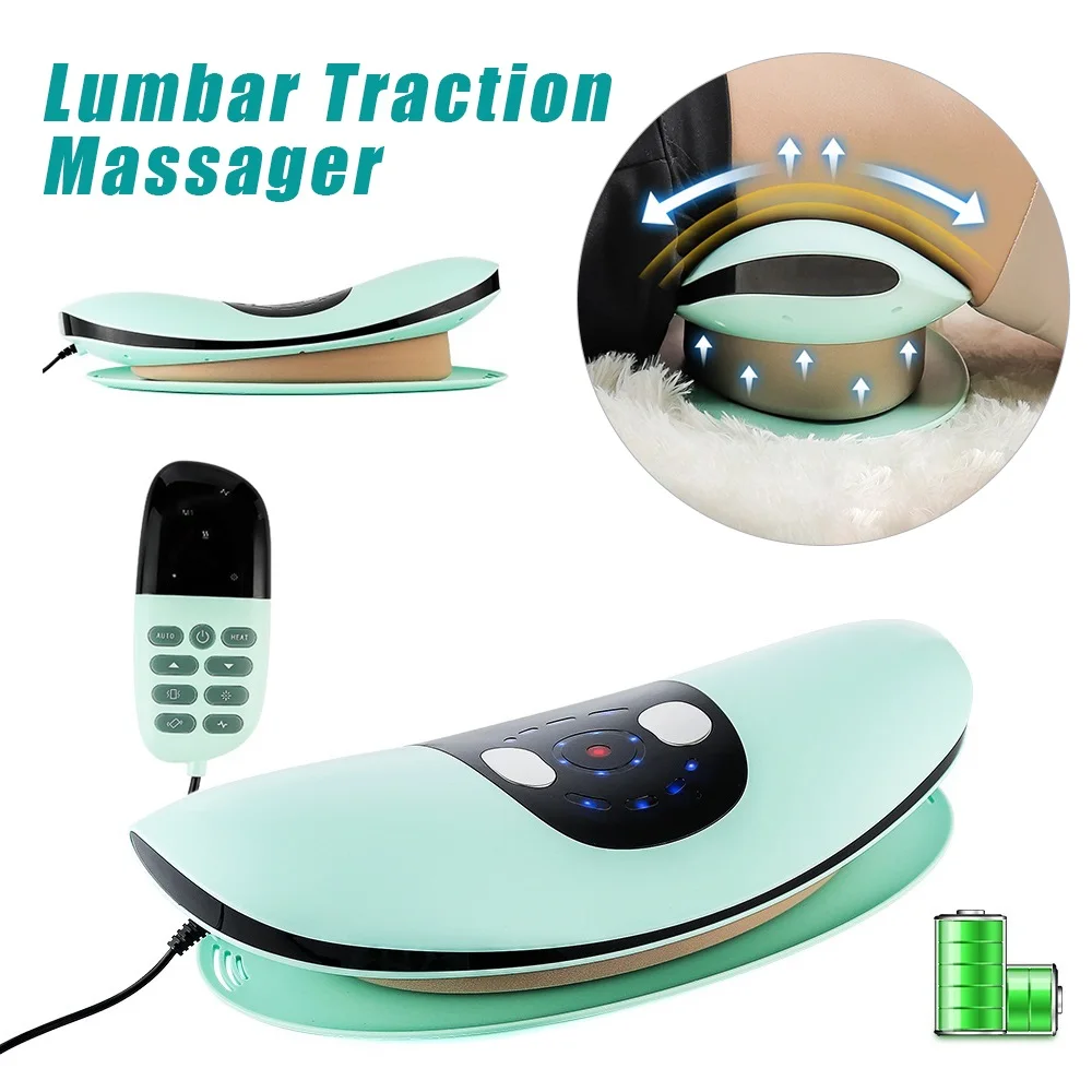 Electric-Lumbar-Traction-Massager-Adjustable-Vibration-Waist-Massager ...