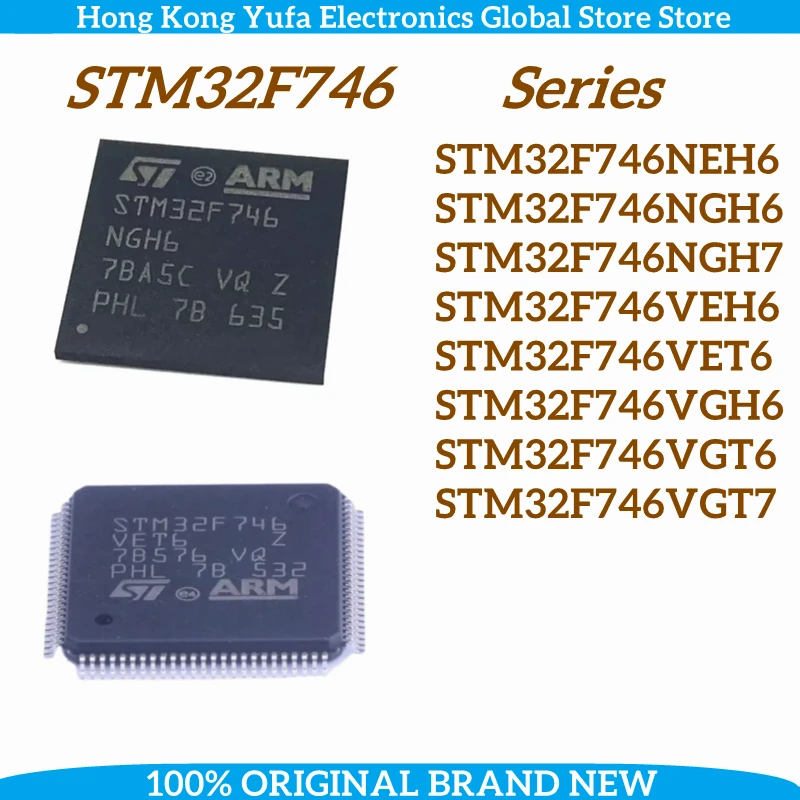 100-New-STM32F746NGH6-STM32F746VET6-STM32F746VGT6-Series-STM32F746-Chip ...
