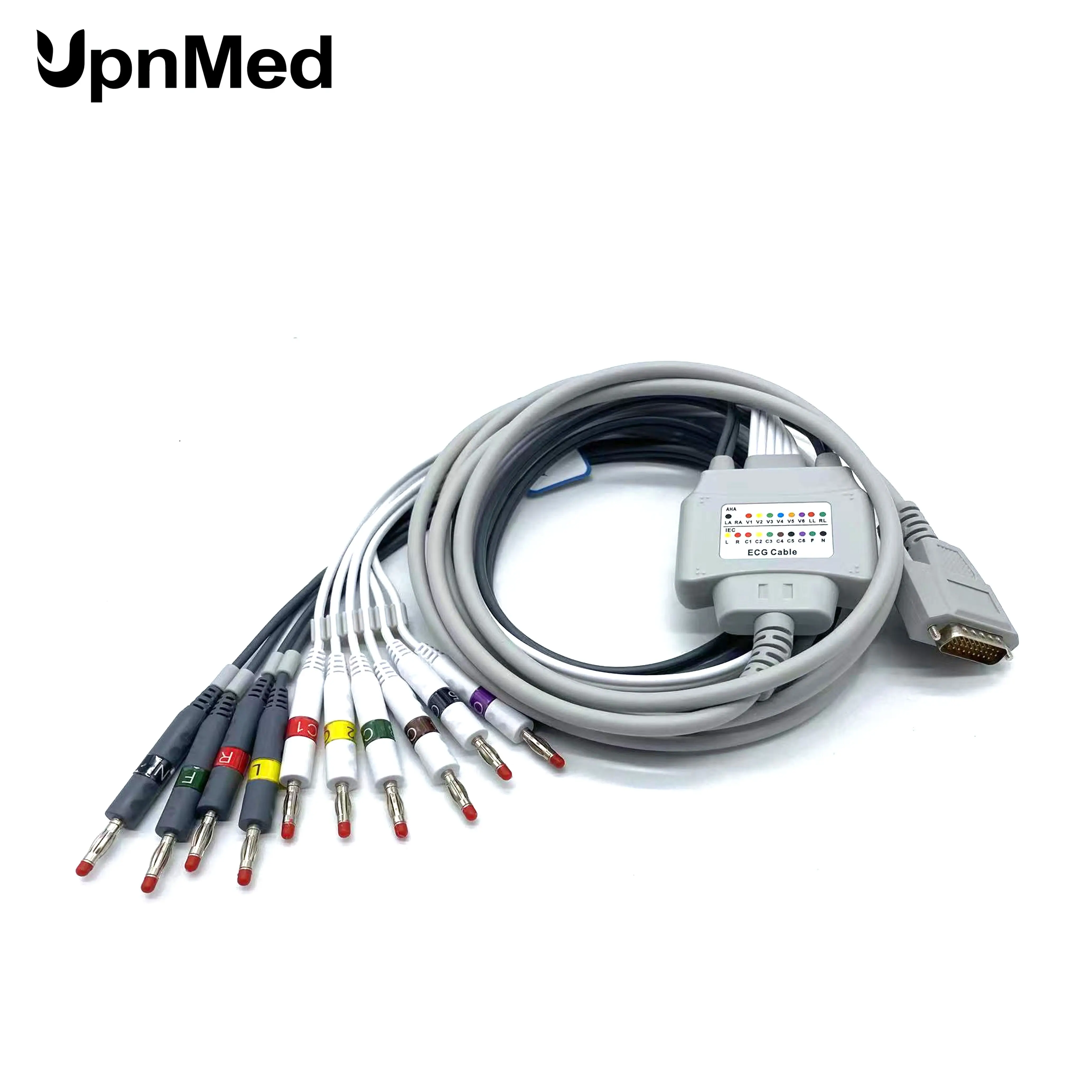 Zoncare Cable ECG de 10 leads para pacientes, dispositivo Compatible ...
