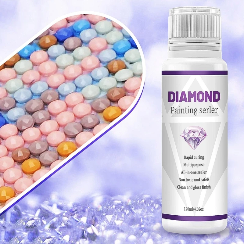 Permanent Gloss Diamonds Art Sealer Faster Drying Fix Diamond-Glue ...