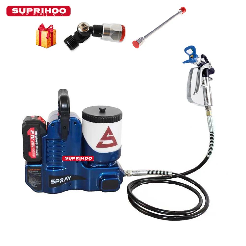 Suprihoo-Lithium-Airless-Spray-Machine-Furniture-Exterior-Wall-Spraying ...