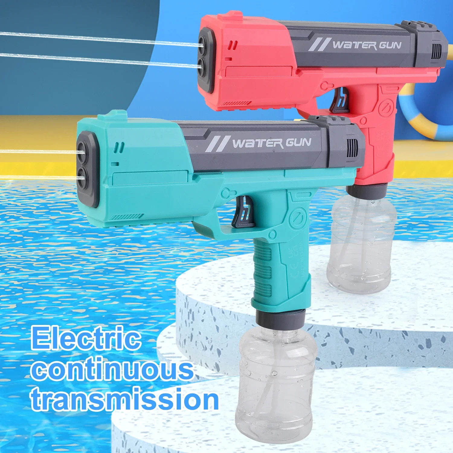 Summer-Water-Gun-non-Electric-Pistol-High-pressure-Full-Automatic ...