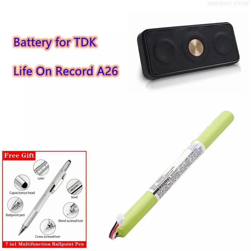 Speaker Battery 3.6V/700mAh for TDK Life On Record A26 - AliExpress 44