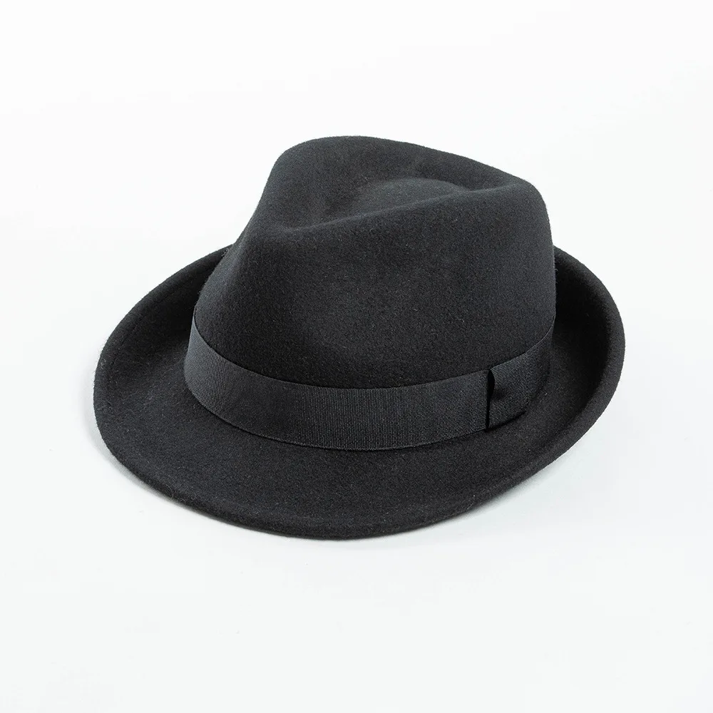 USPOP-sombrero-Fedora-de-lana-para-hombre-y-mujer-gorro-de-Jazz-de-ala ...