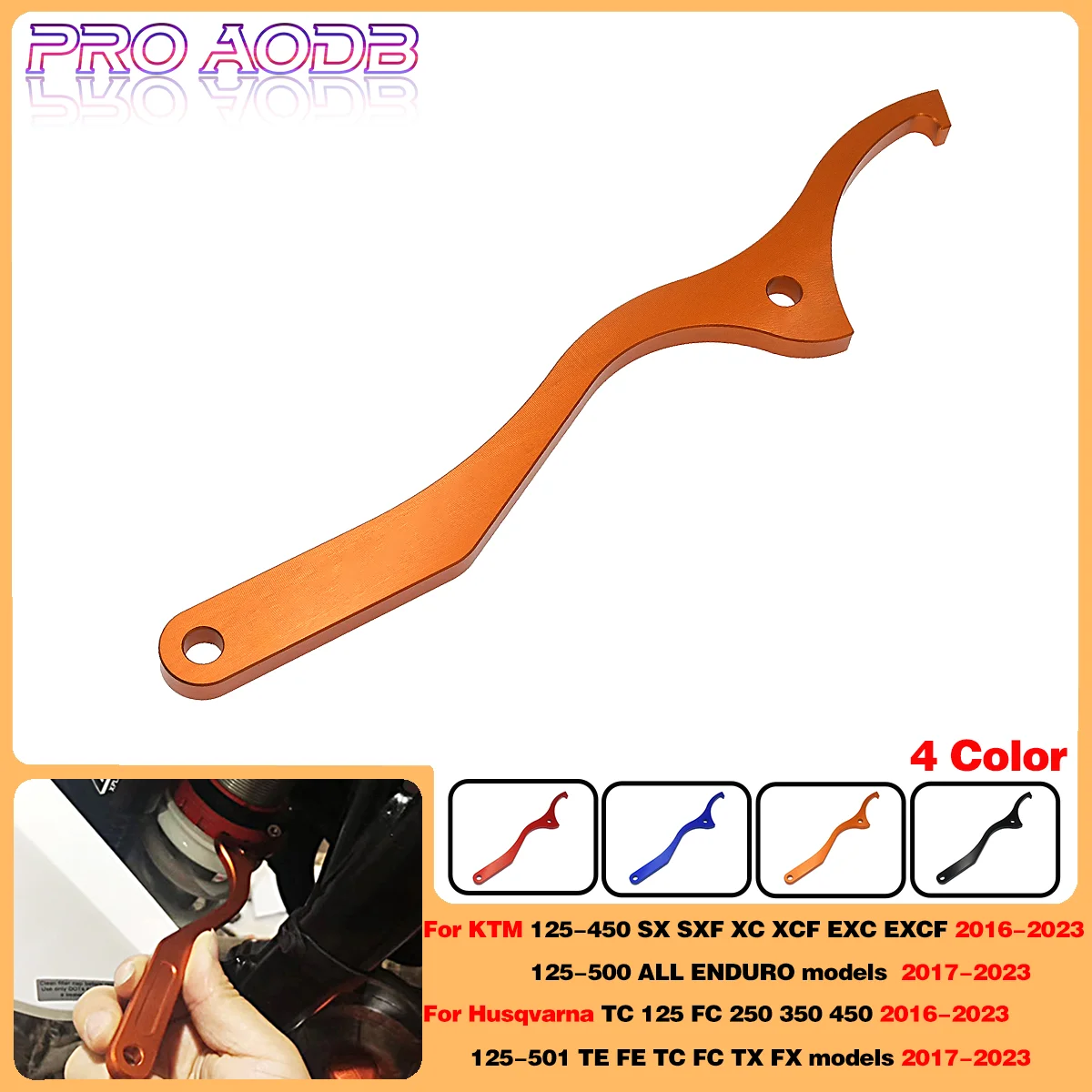 Motocross CNC Rear Damping Shock Spanner Wrench For KTM SX XC SXF XCW ...