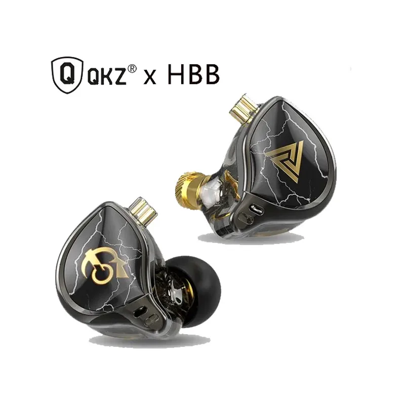 QKZ-x-HBB-10mm-Titanium-Coated-Diaphragm-HiFi-In-Ear-Monitor-Earphones ...