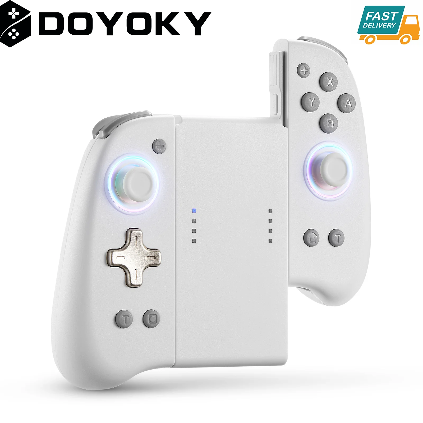 DOYOKY-Classic-RGB-Joycon-Slim-Edition-White-romote-Gamepad-for ...