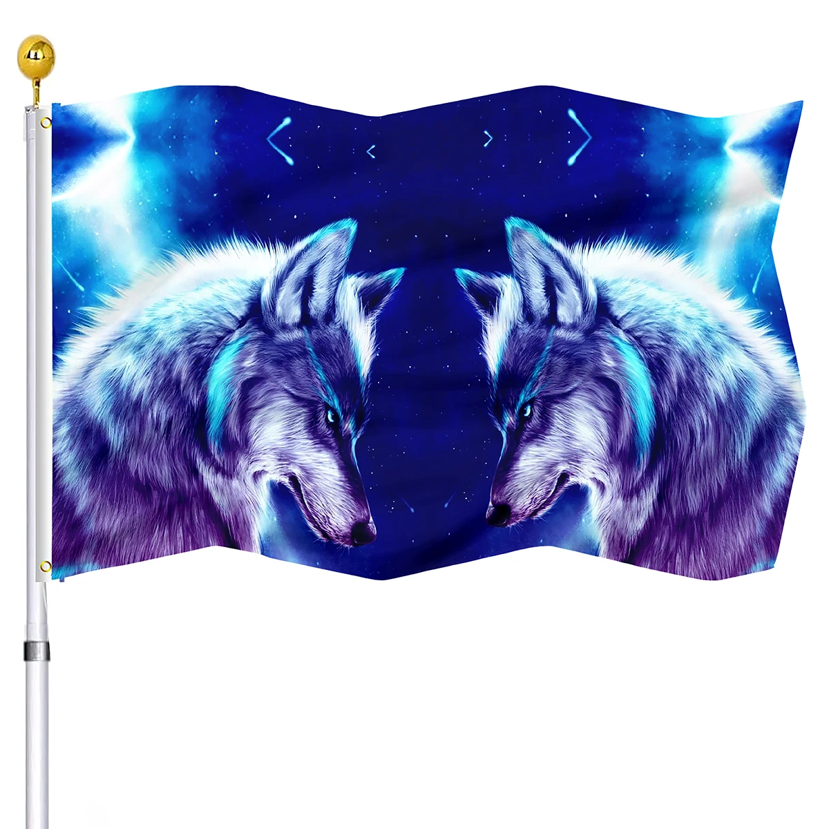 Cool-Wolf-Flag-Fantasy-Animals-Vivid-Color-Double-Stitched-Flags ...