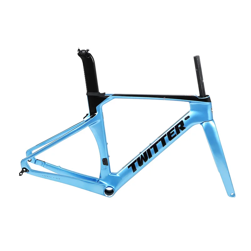 Carbon Twitter Bicycle Frame | Road Bike Carbon Disc Frame - Carbon ...