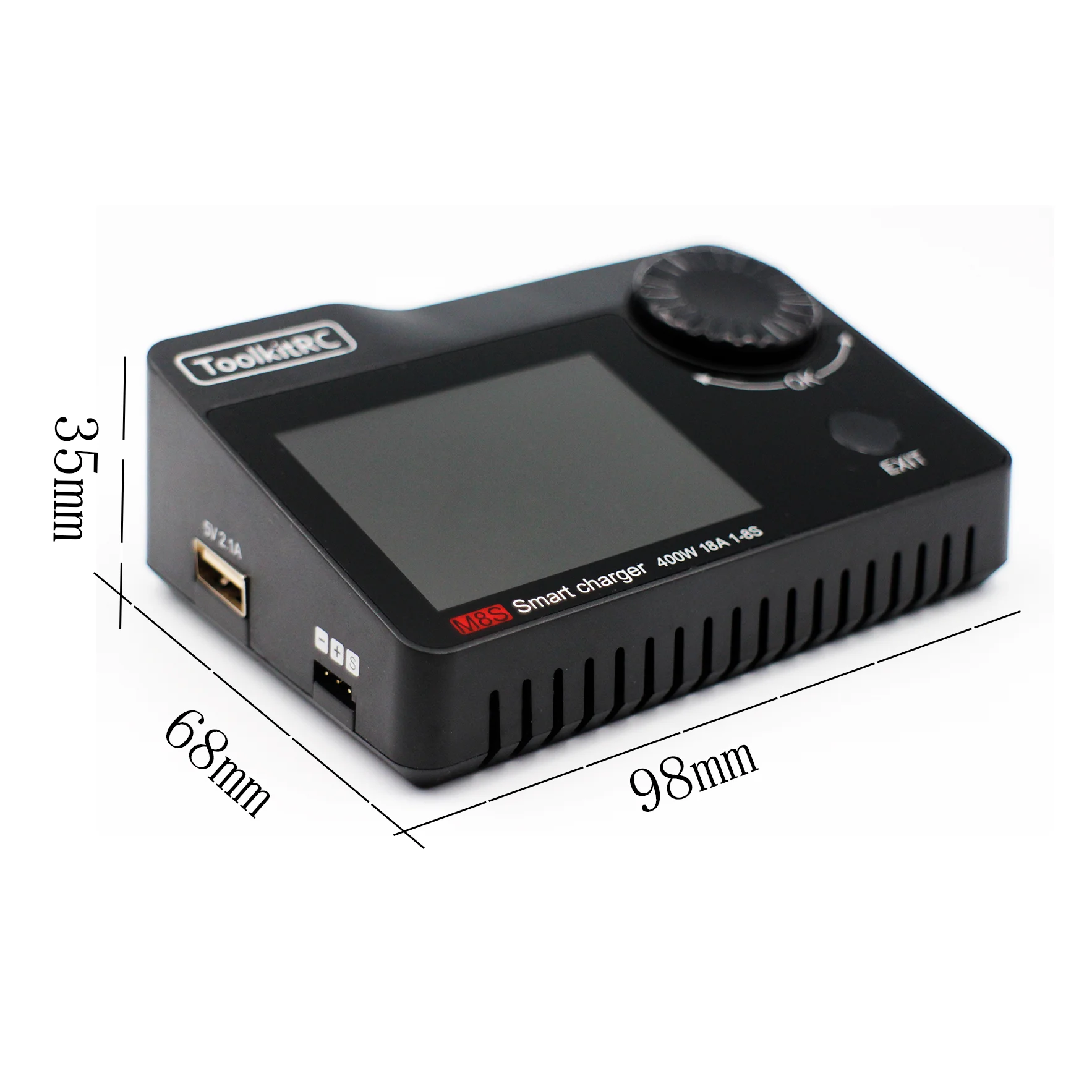 ToolkitRC M8S DC 밸런스 충전기 방전기, 비행기 자동차 헬리콥터 xt60 Lipo 배터리 서보 측정 장치 ...