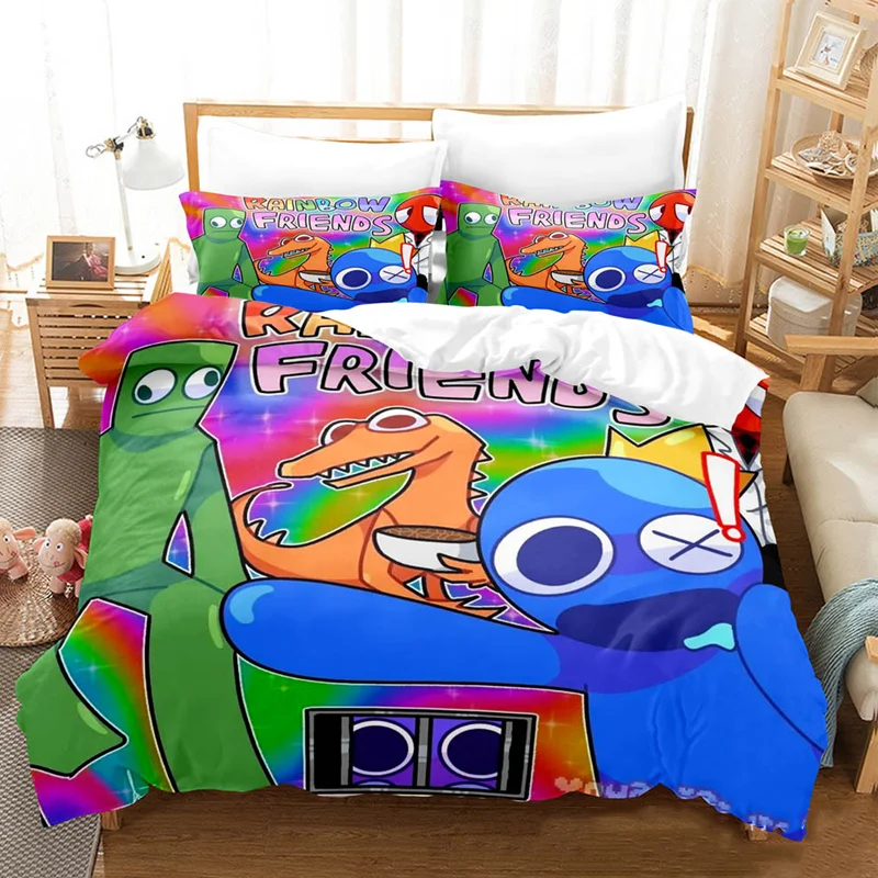 Rainbow Friends Bedding Sets 3d Child Duvet Cover Set With Pillowcase ...
