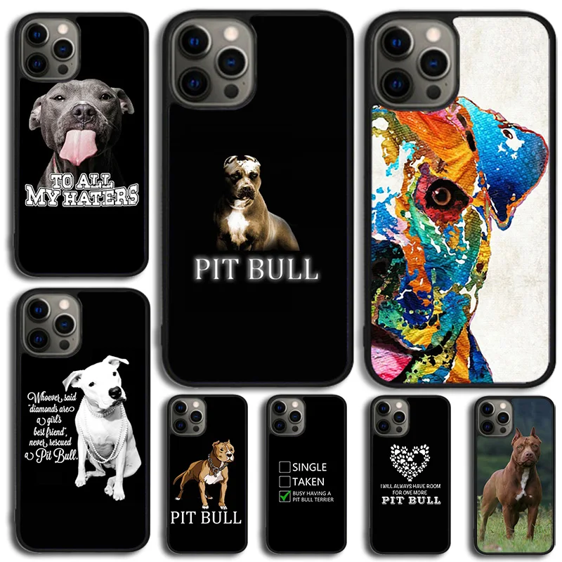 Pit-Bull-Lovely-Pet-Dog-Pitbull-Phone-Case-para-iPhone-15-14-13-12-Mini ...