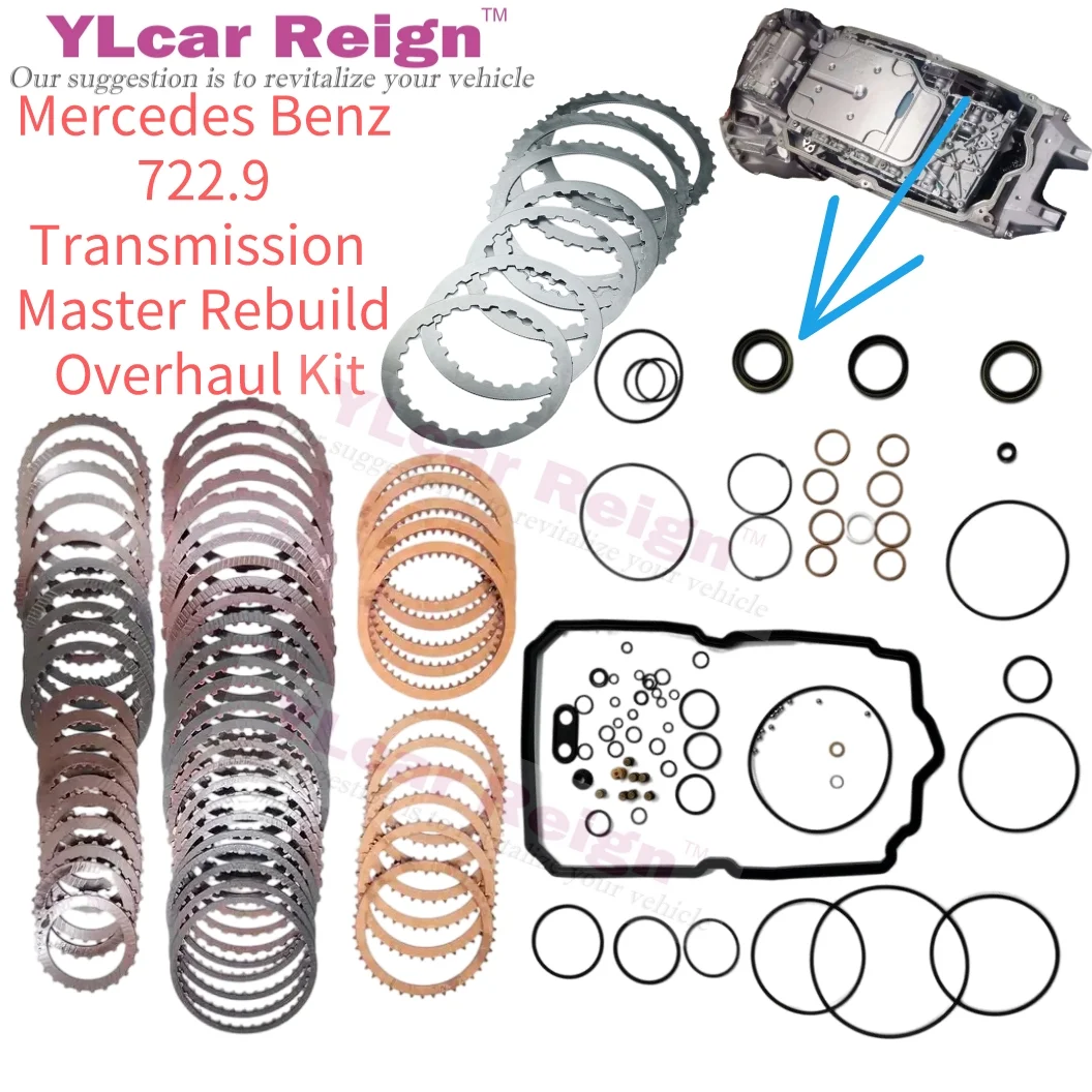 722-9-Automatic-Transmission-Gearbox-Master-Rebuild-Overhaul-Kit-Gasket-O-rings-Clutch-Friction ...
