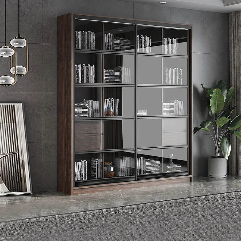 Contemporary Bookcase With Doors