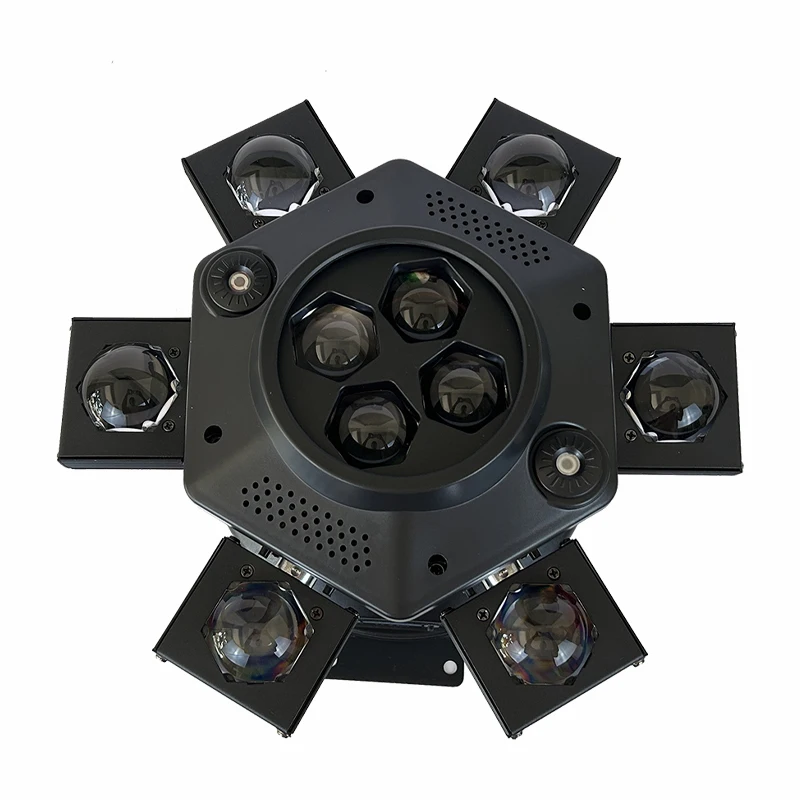 LED-10-x10w-rgbw-6-Moving-Head-Beam-Licht-dmx-gesteuert-mit-RG-Laser ...
