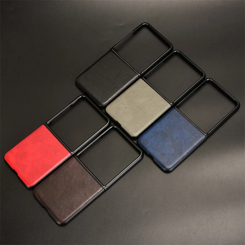 For-Motorola-Razr-50-Ultra-Razr5-Case-Litchi-Grain-Leather-Phone-Case ...