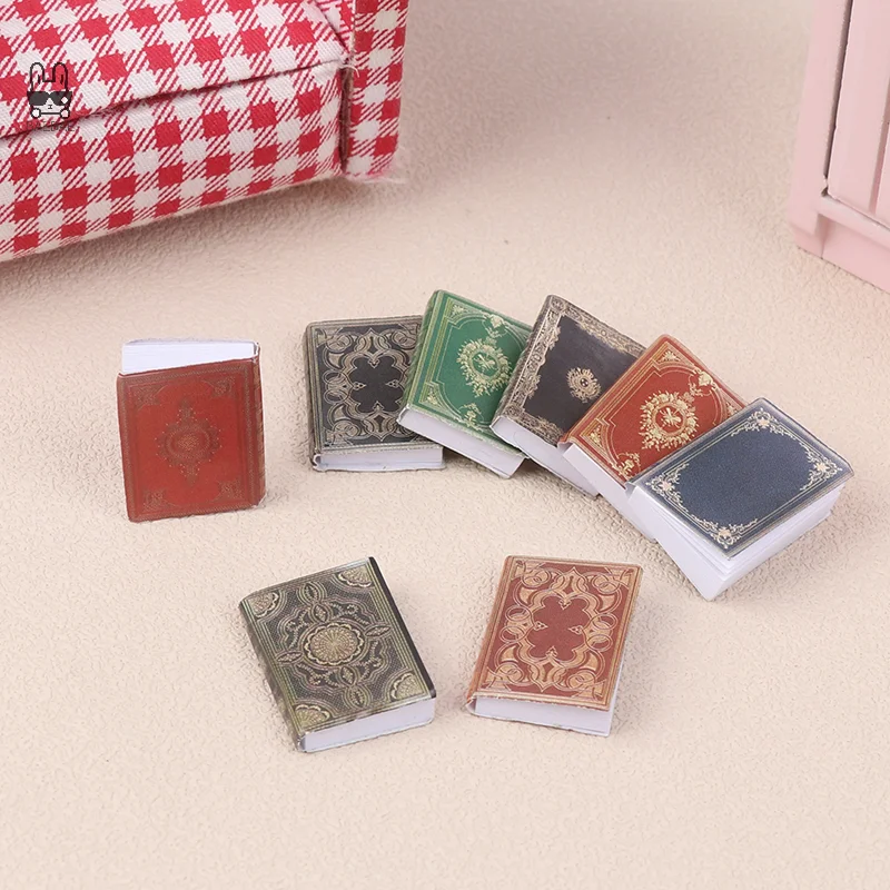 50pcs Dollhouse Miniature Mini Books Model Furniture Accessories Fun ...