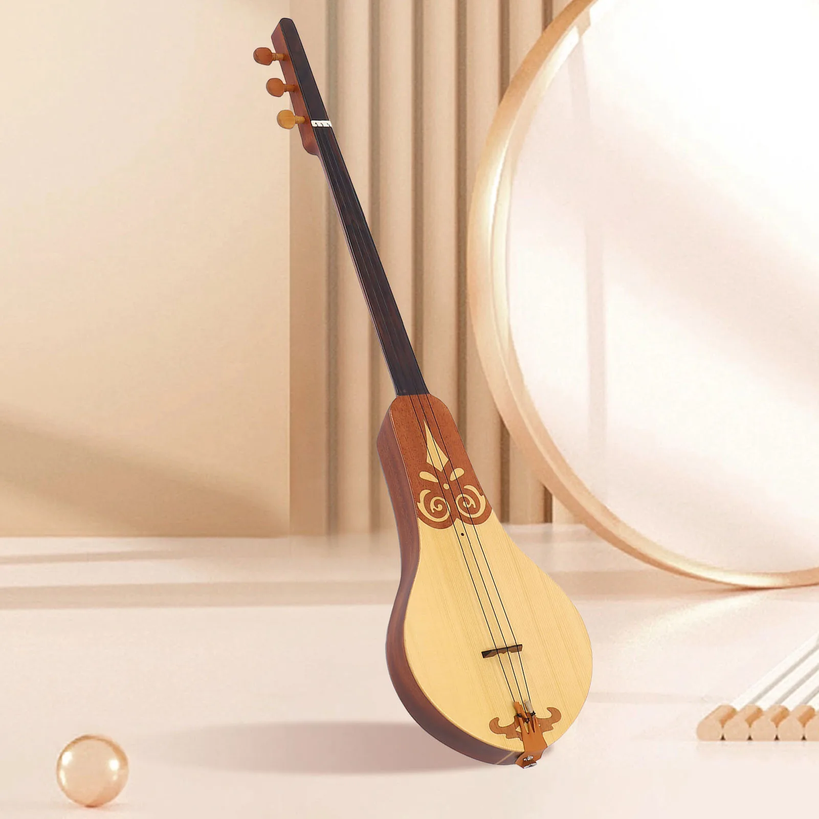 Dulcimer Guitar Dulcimer Guitar Spruce and Mahogany 3 String Portable ...