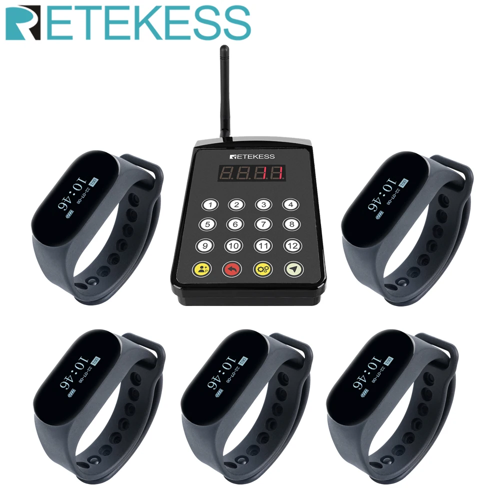 RETEKESS-TD154-Kitchen-Pager-Waiter-Calling-System-Restaurant-Pager-5 ...