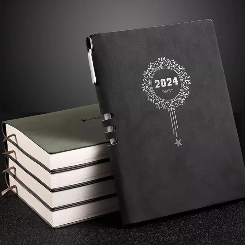 2024-Daily-Planner-A5-Notebook-Efficiency-Handbook-365-Days-Diary ...