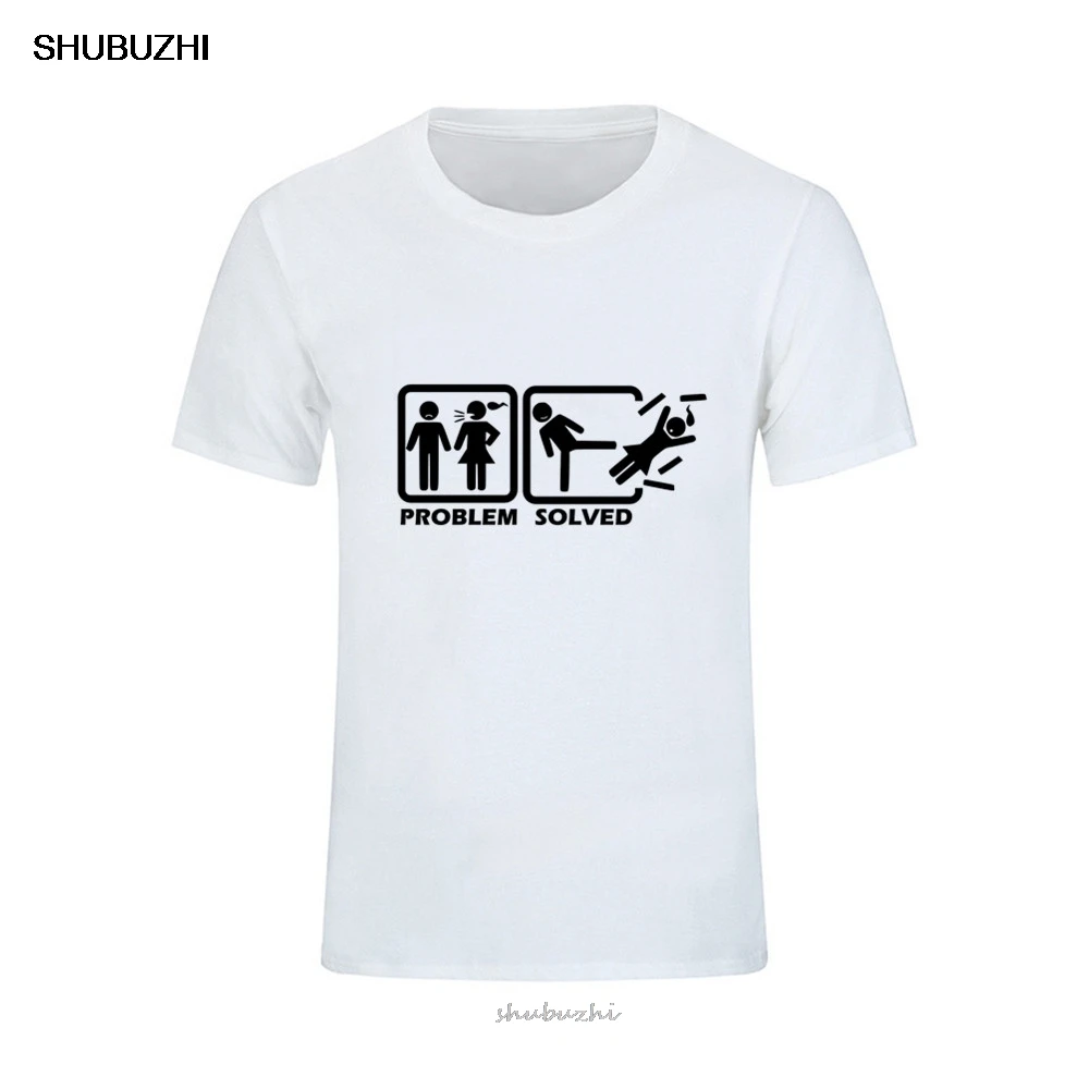 New-PROBLEM-SOLVED-T-Shirts-Men-Cotton-Short-Sleeve-Funny-3d-Print-Man ...