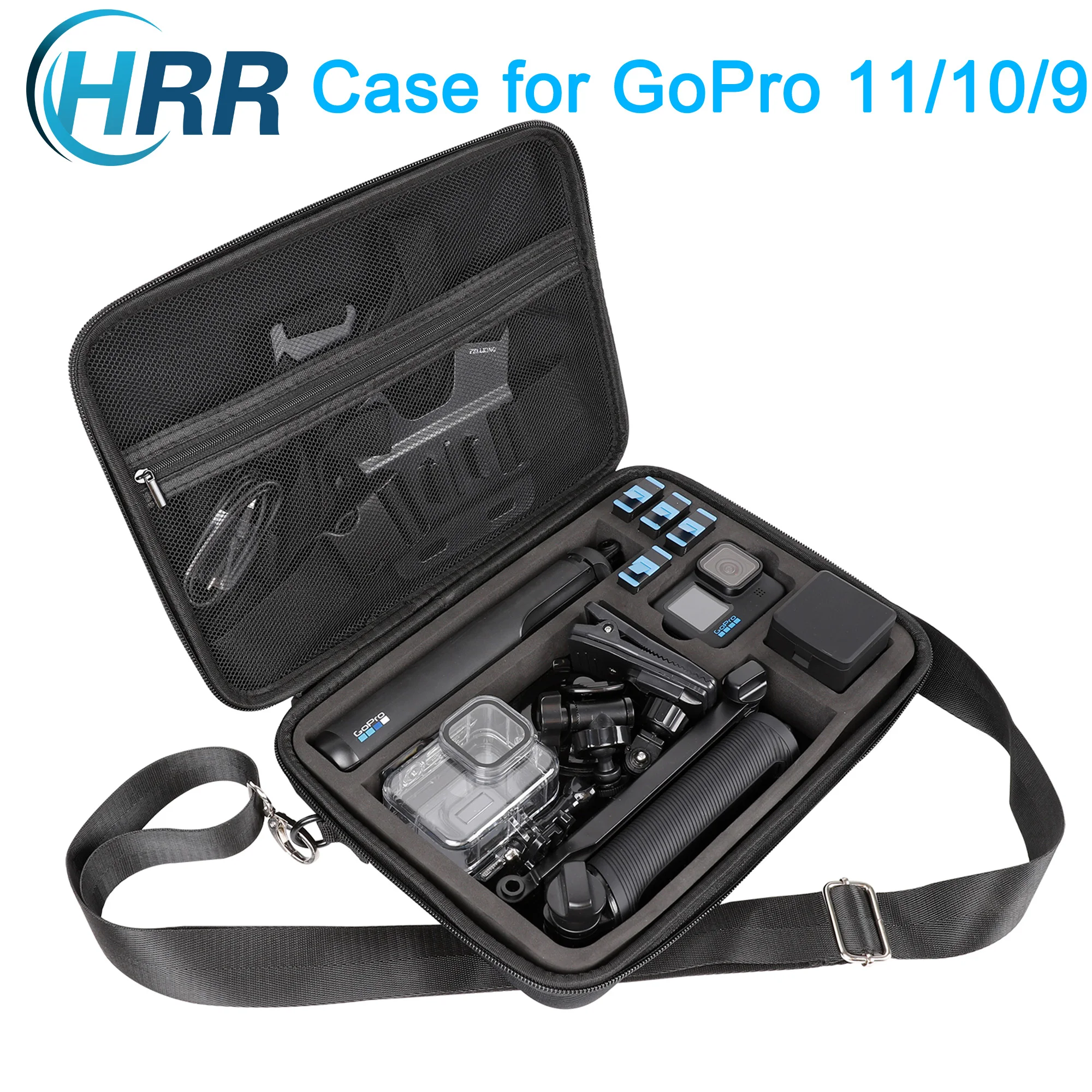 Large-Carrying-Surface-Waterproof-Case-for-GoPro11-10-9-Camera-Hard ...