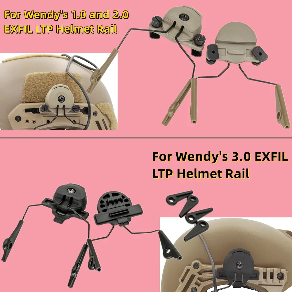 Tactical-Helmet-Wendy-Rail-Adapter-ARC-Rail-for-Walkers-Razor-Slim ...