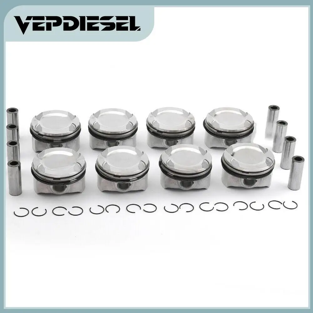8x-Pistons-Rings-Set-11257613626-11257576475-11257556955-For-550i-650i ...
