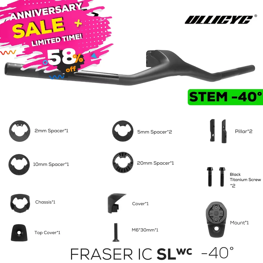 ULLICYC FRASER IC SL WC For Sparks Frame -40° *70/80/90/100mm Full ...