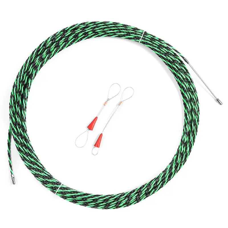 5 30M 5mm Green Guide Device Fiberglass Electric Cable Push Pullers ...