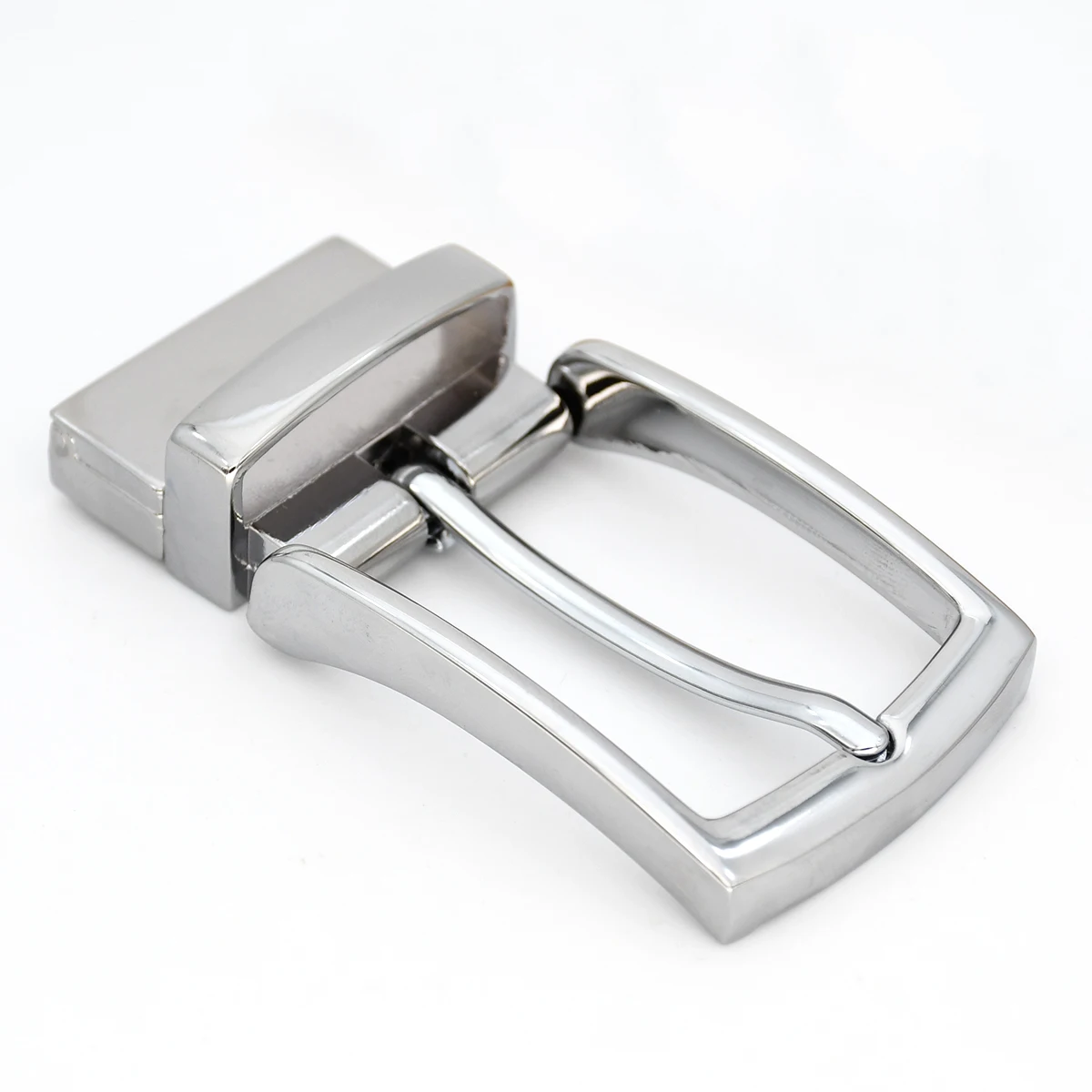 35mm-Belt-Buckle-Men-s-Metal-Rotatable-Clip-Pin-Buckle-Chrome-Leather ...