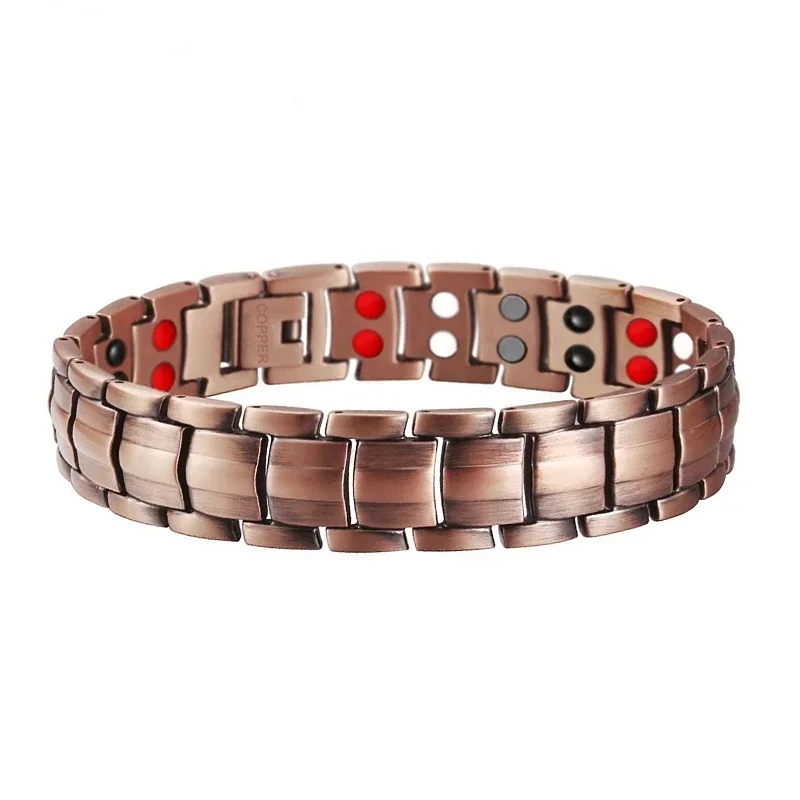 Men-Magnetic-Health-Bracelet-Pure-Copper-Color-Power-Energy-Bracelet ...