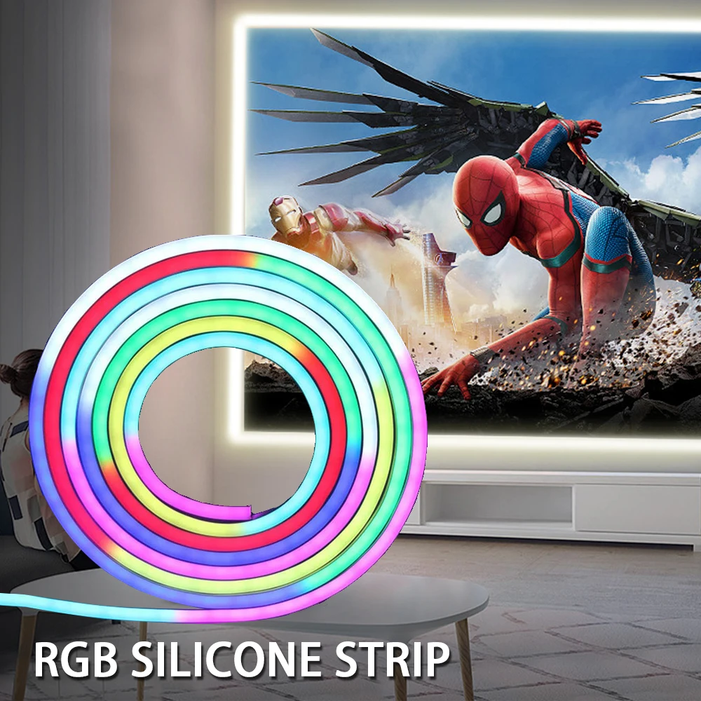 Colour-Strip-3M-5M-Can-be-cut-Tv-sets-Silicone-Light-Strip-tv-backlight ...