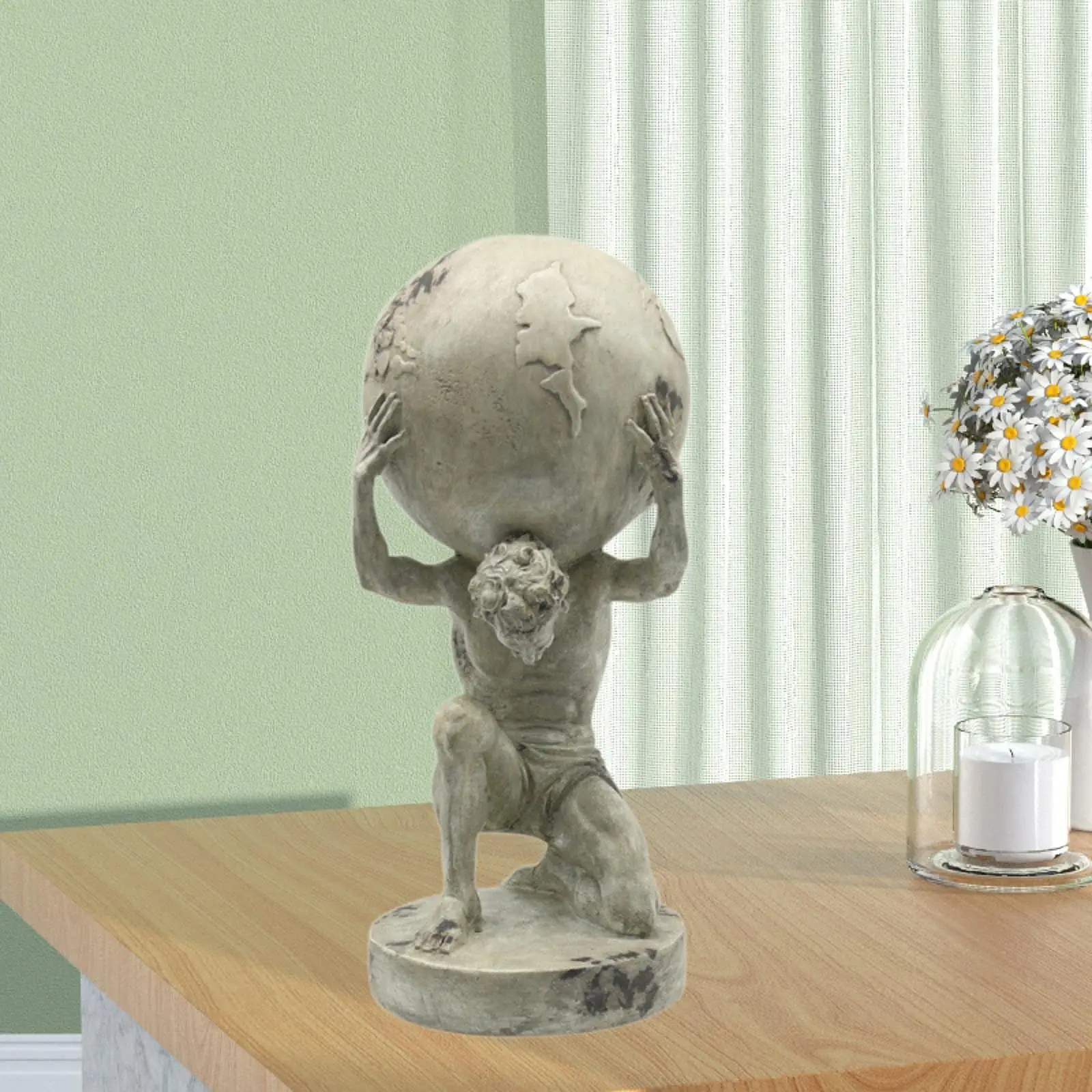 Atlas Titan Sculpture | Greek Mythology Art – Dapper Dwelling