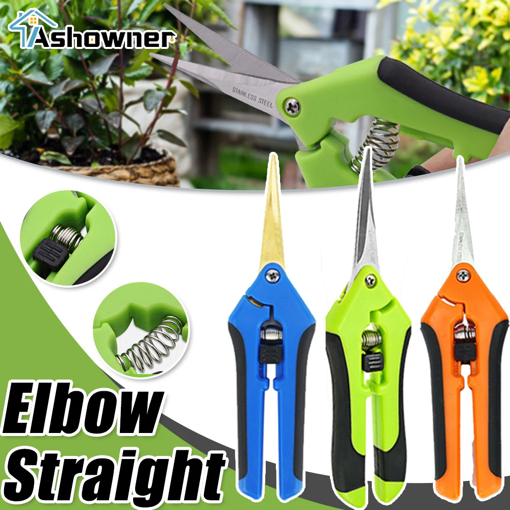 Garden Pruning Shears Stainless Steel Pruner Fruit Picking Household ...