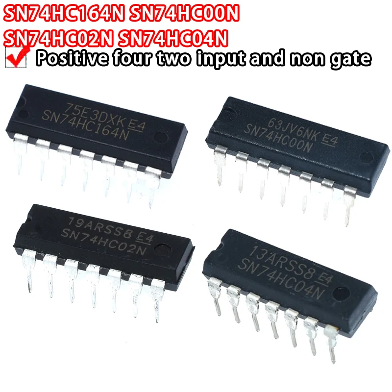 10PCS-SN74HC00N-SN74HC02N-SN74HC03N-SN74HC04N-SN74HC125N-SN74HC164N ...
