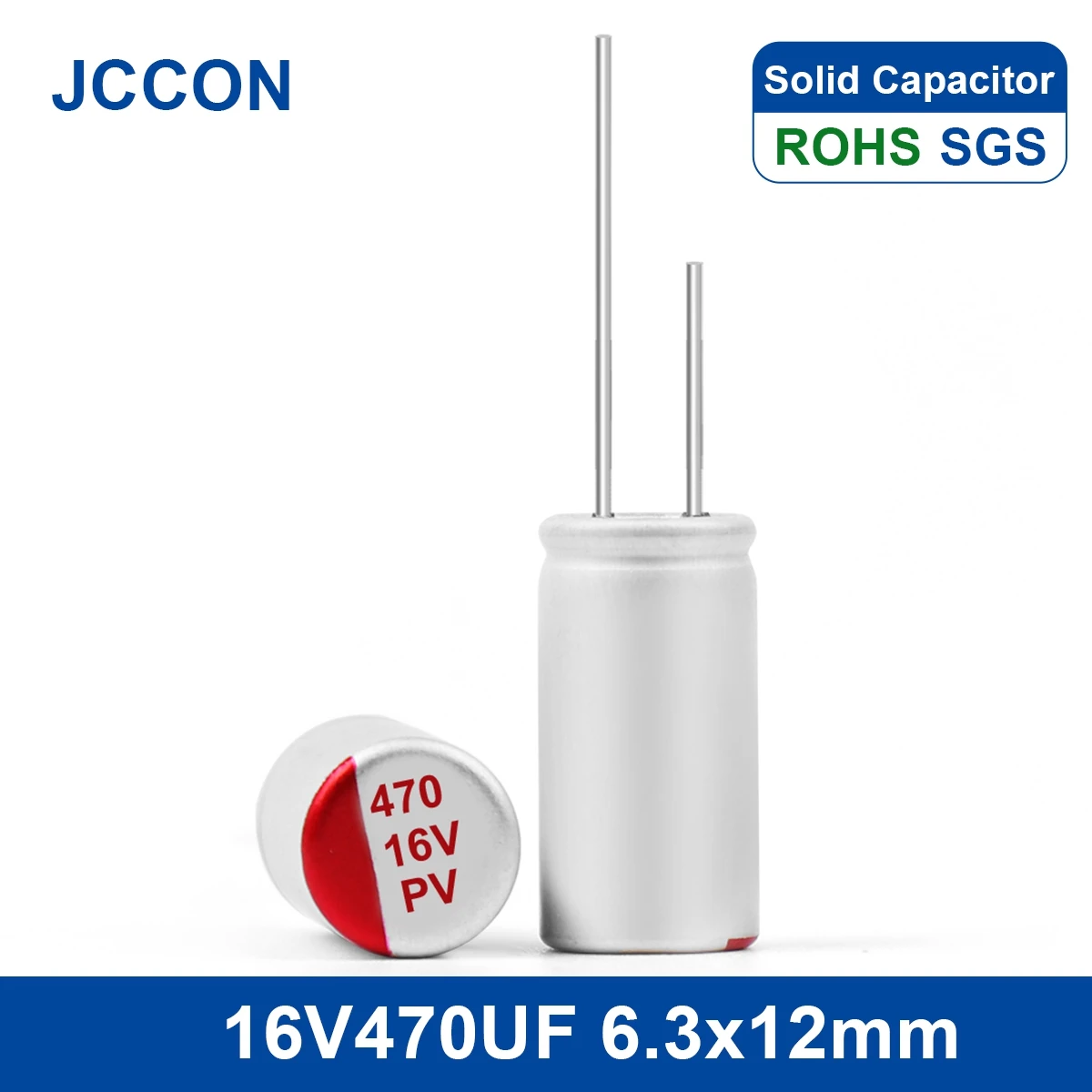 20Pcs JCCON DIP Solid Electrolytic Capacitor 16V470UF 6.3x12 DIY ...