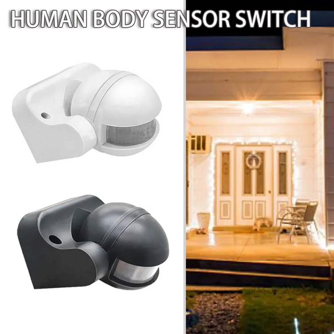 Sensor de movimiento infrarrojo automático para exteriores, Detector de ...