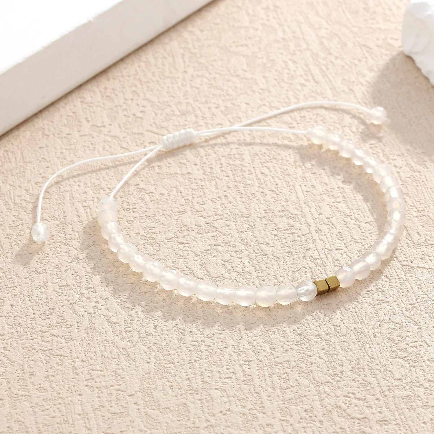KELITCH-White-Crystal-Bracelets-Charm-Beaded-Bracelets-Handcraft-Bangle ...