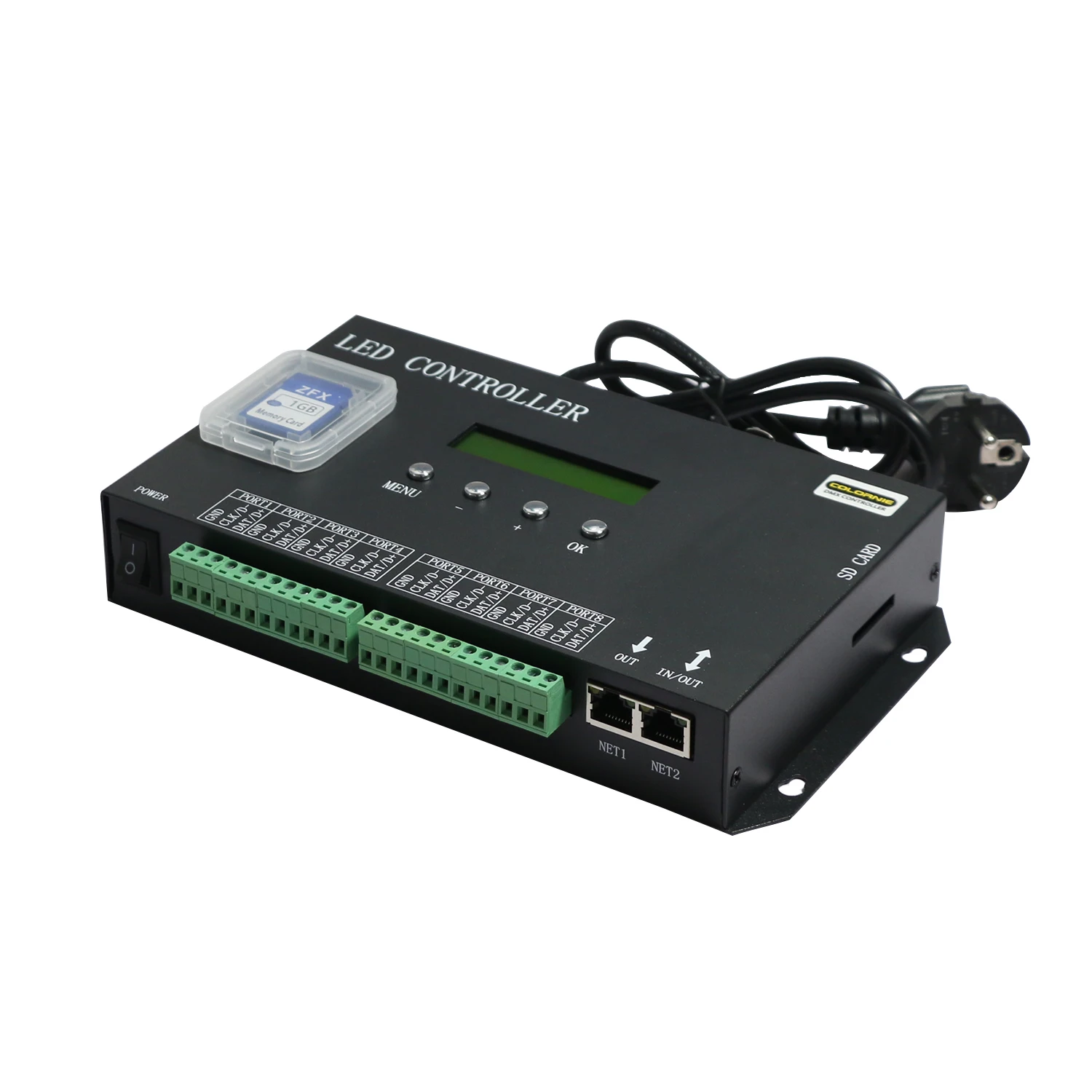 Artnet madrix led 4 portas ou 8 portas spi pixel controlador jinx ...