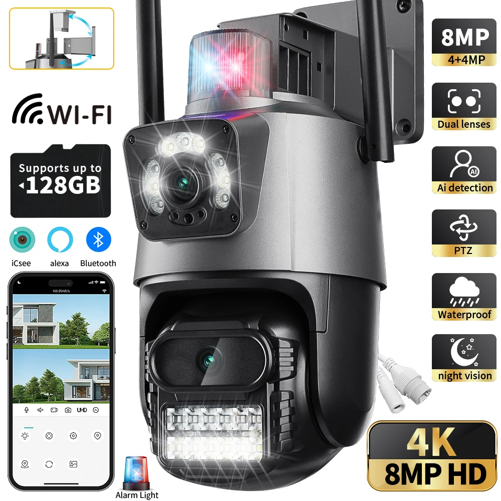 8MP-4K-Wifi-Camera-Dual-Lens-Security-Waterproof-Security-CCTV-Video ...
