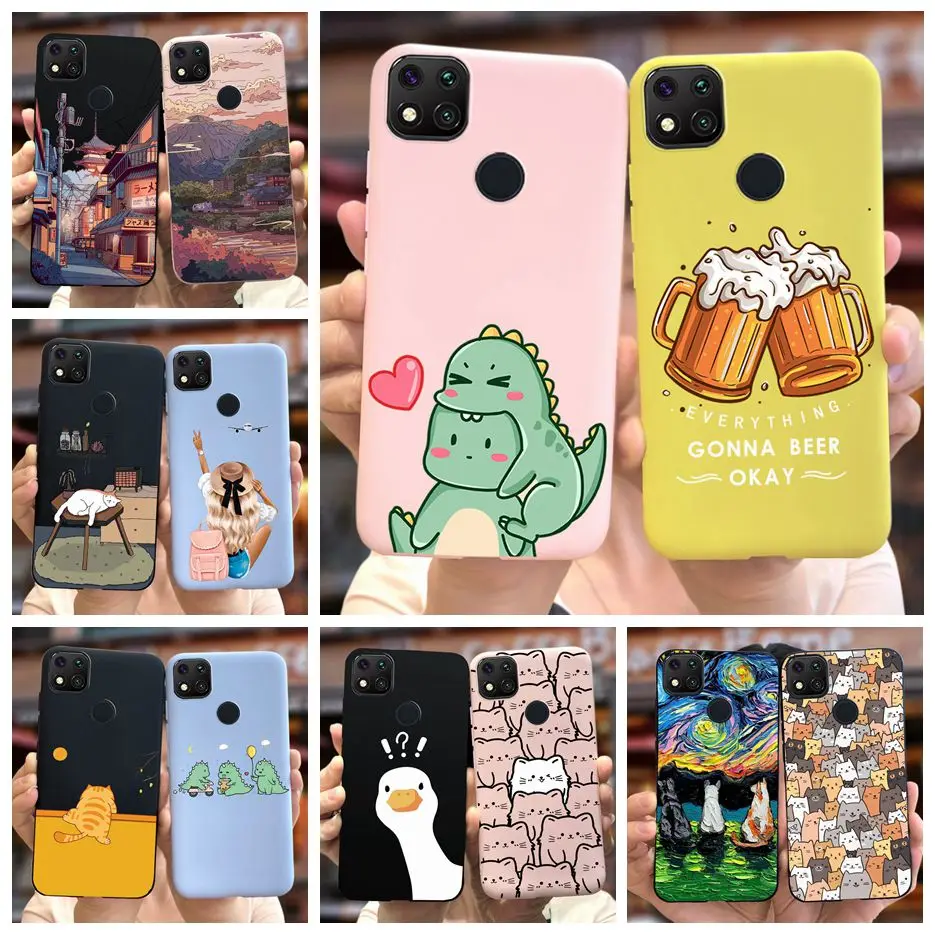 For-Xiaomi-Redmi-9C-NFC-Case-6-53-Cute-Fashion-Cartoon-Cover-Soft-TPU ...