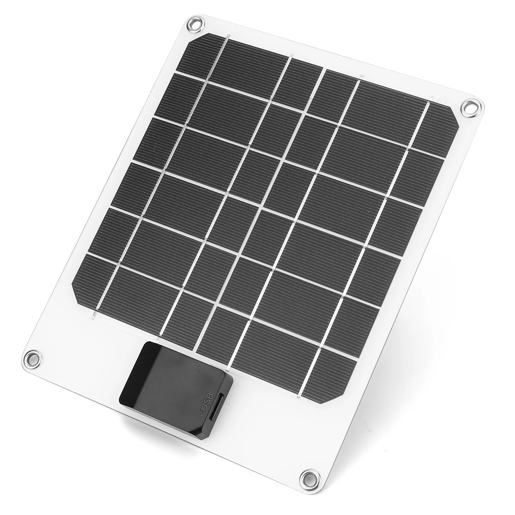 20W-25W-Battery-Charger-Solar-Panel-Monolithic-Silicon-5V-USB-Solar ...