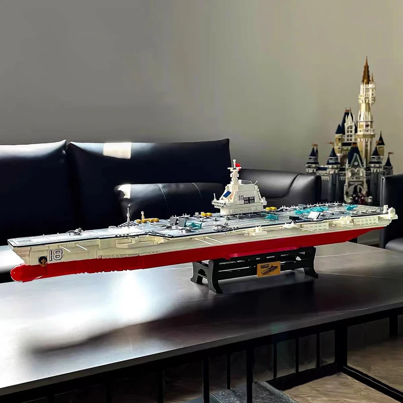 Military-FUJIAN-Aircraft-Carrier-Modular-Building-Blocks-Battleship ...