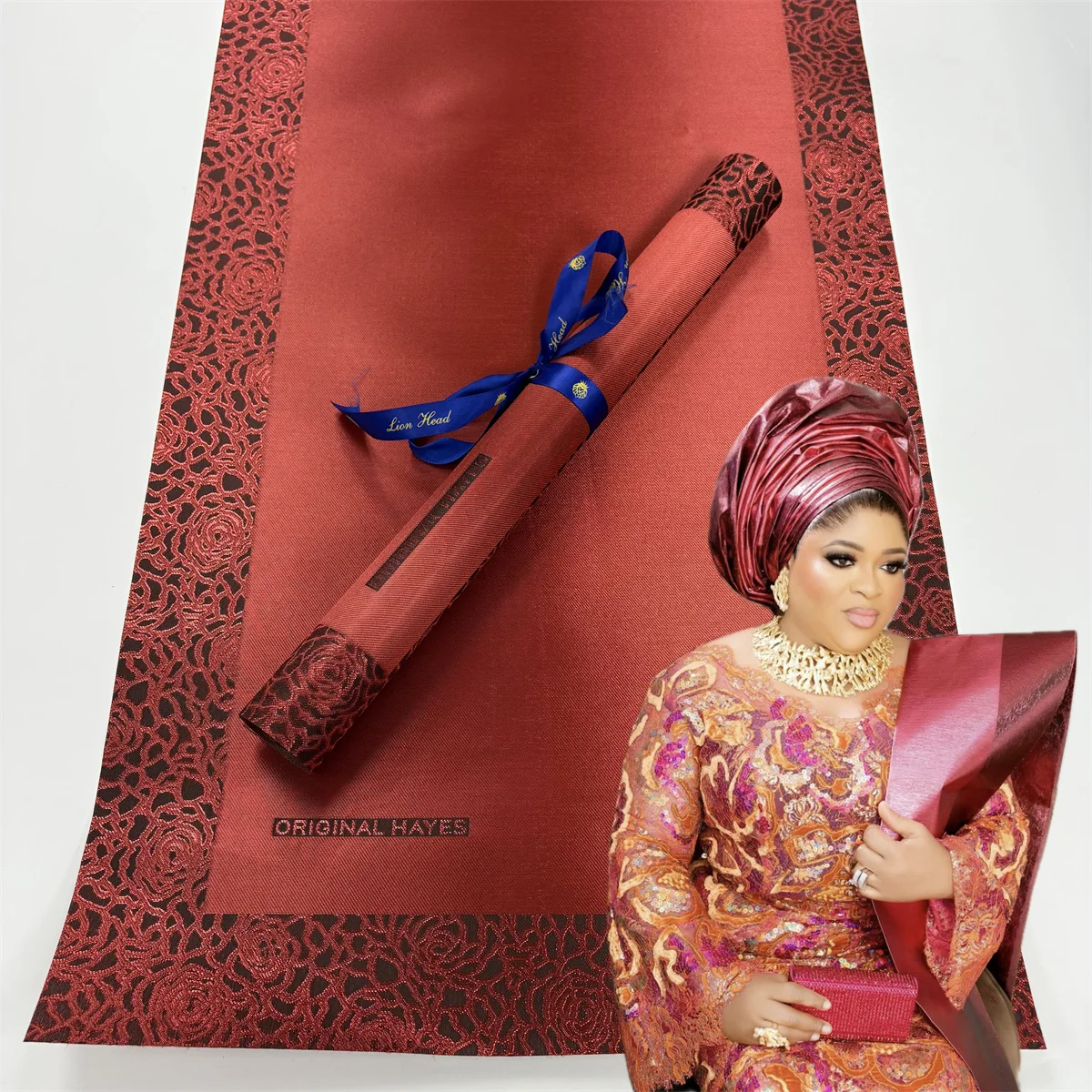 3D Swiss Sego GELE African Multi Polyester Sego Headtie 2pcs/Bag ...