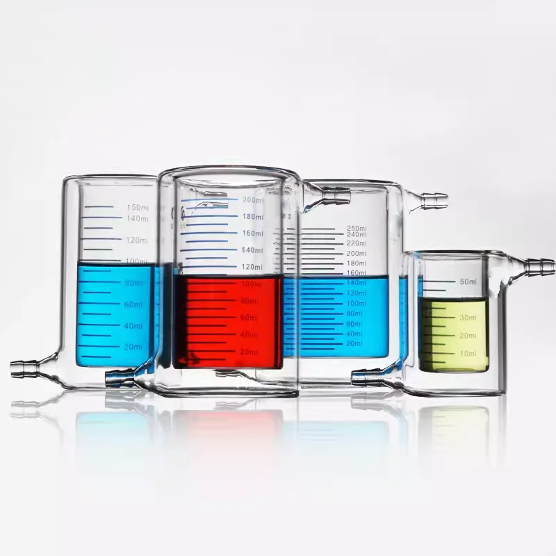 Glass-jacketed-beaker-Photocatalytic-reactor-double-layer-beaker-100 ...