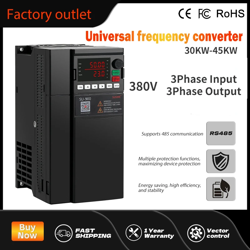 30KW-37KW-45KW-High-performance-VFD-AC380V-Variable-Frequency-Drive-Inverter-For-3-phase-Motor ...
