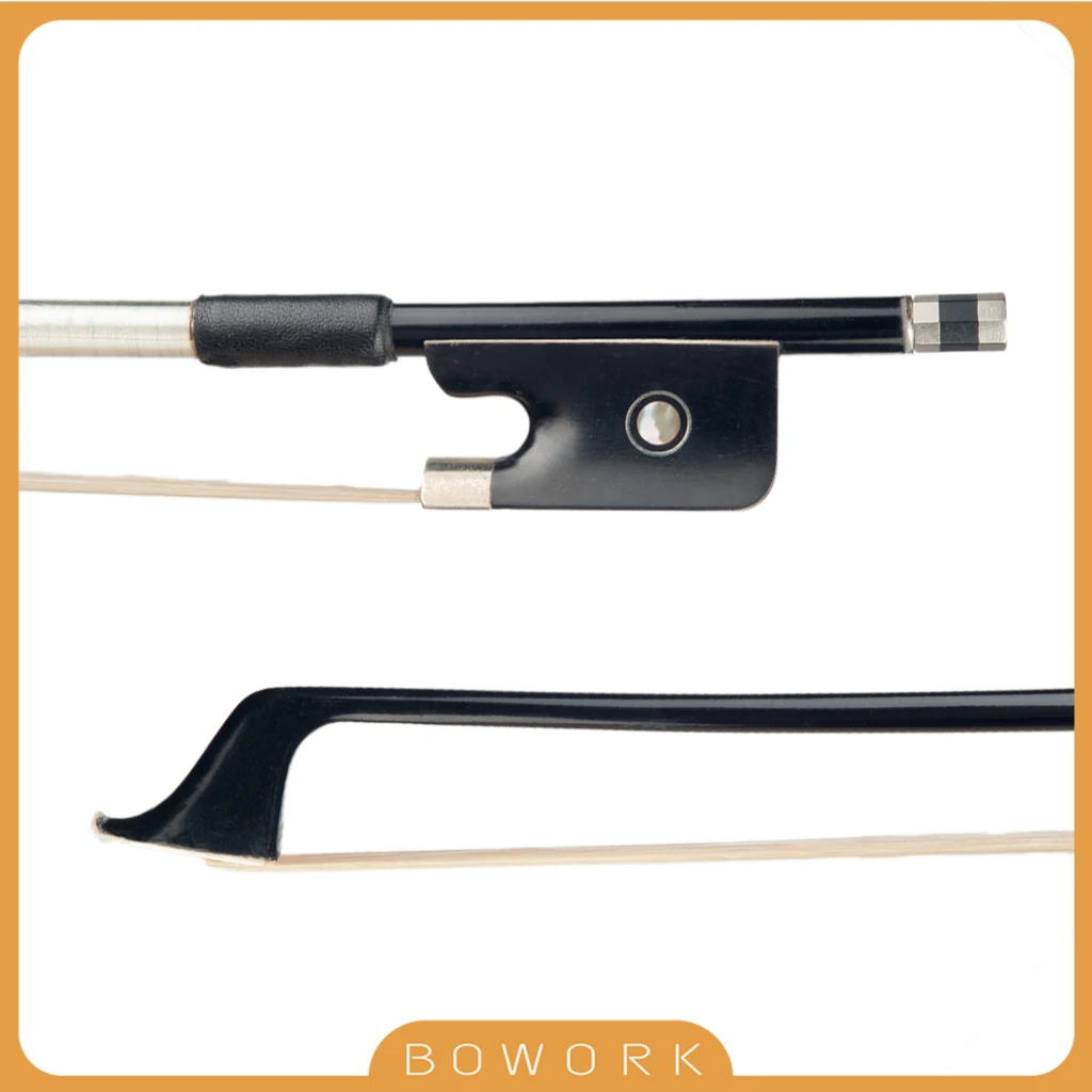 Tongkat-Serat-Karbon-Hitam-Busur-Cello-Akustik-Ukuran-4-4-Katak-Eboni ...